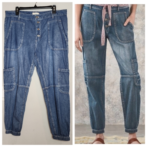 Sundance | Jeans | Sundance Jolienne Lightweight Denim Cargo Jogger ...